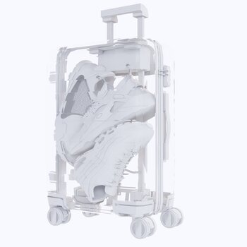 现代透明行李箱模型SU模型下载[ID:106841935]_建e网su模型