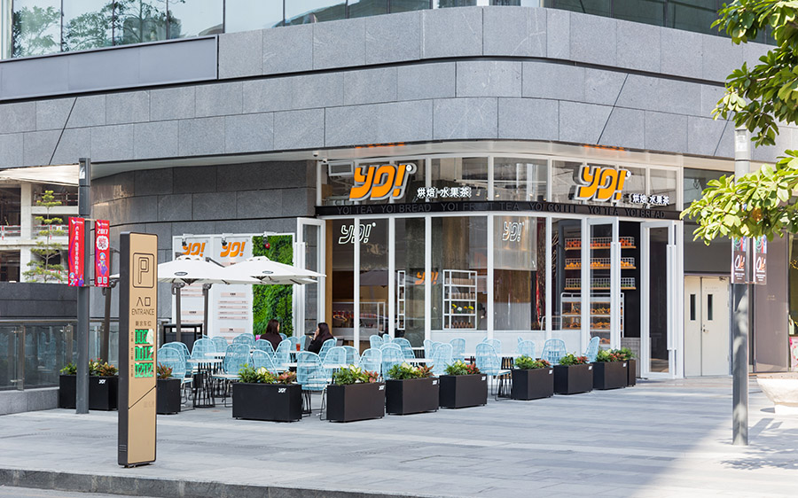 YO!Tea深圳海上世界店-建E网设计案例