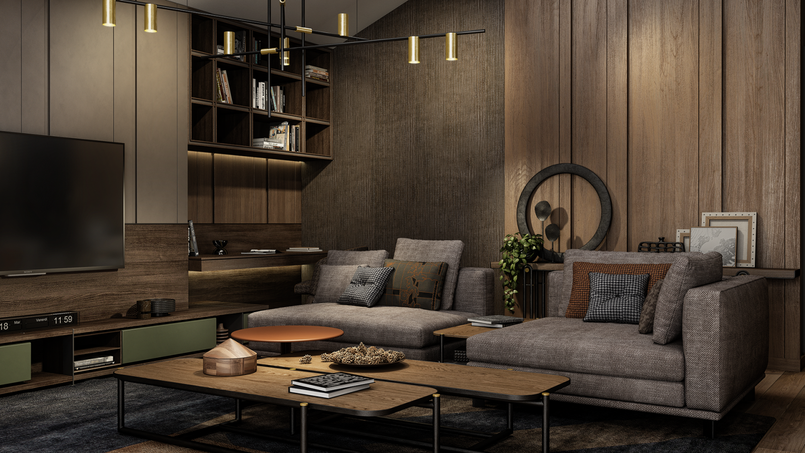 深色系顶层品味公寓 | Mario Stoica-建E网设计案例