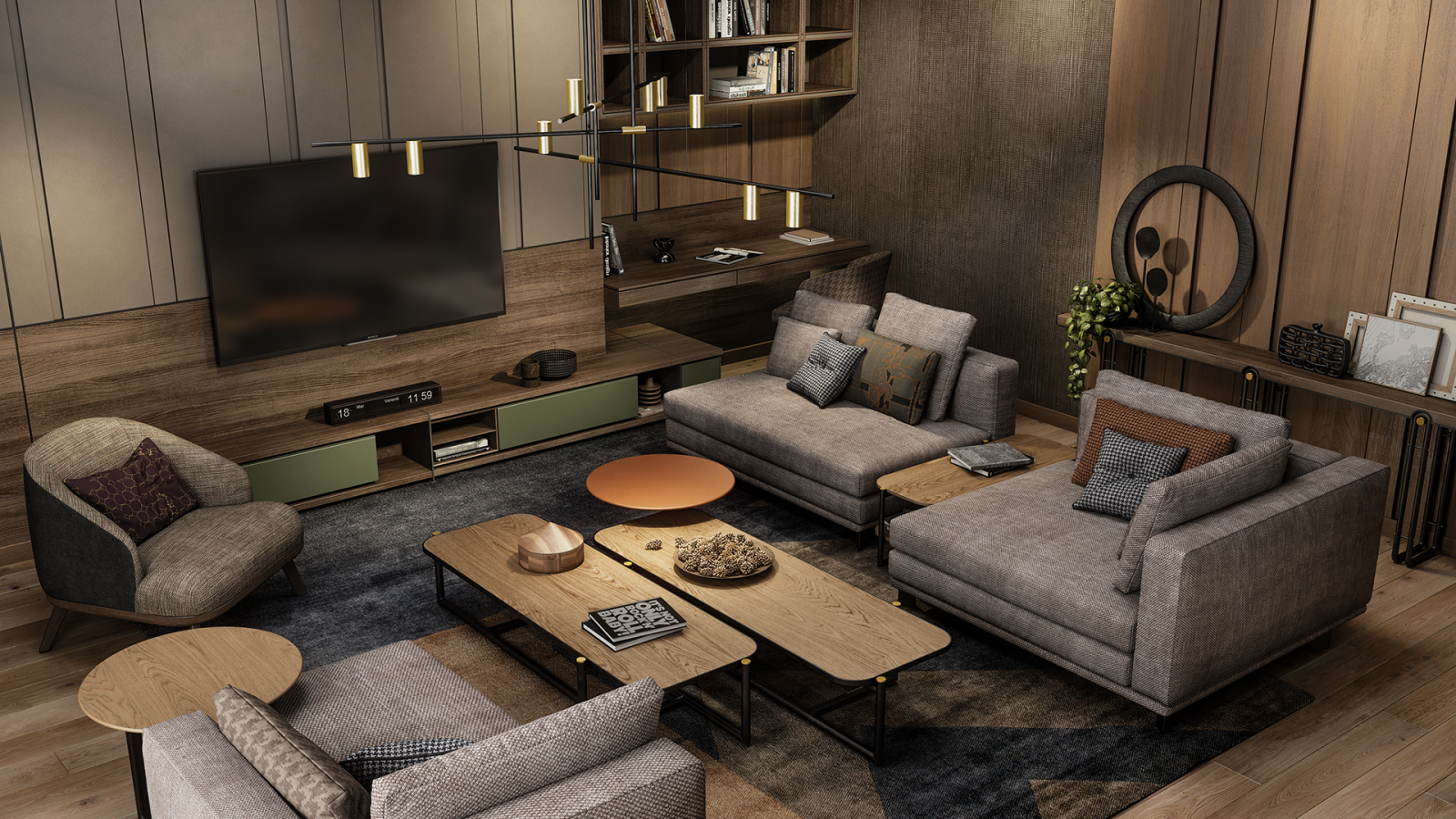 深色系顶层品味公寓 | Mario Stoica-建E网设计案例