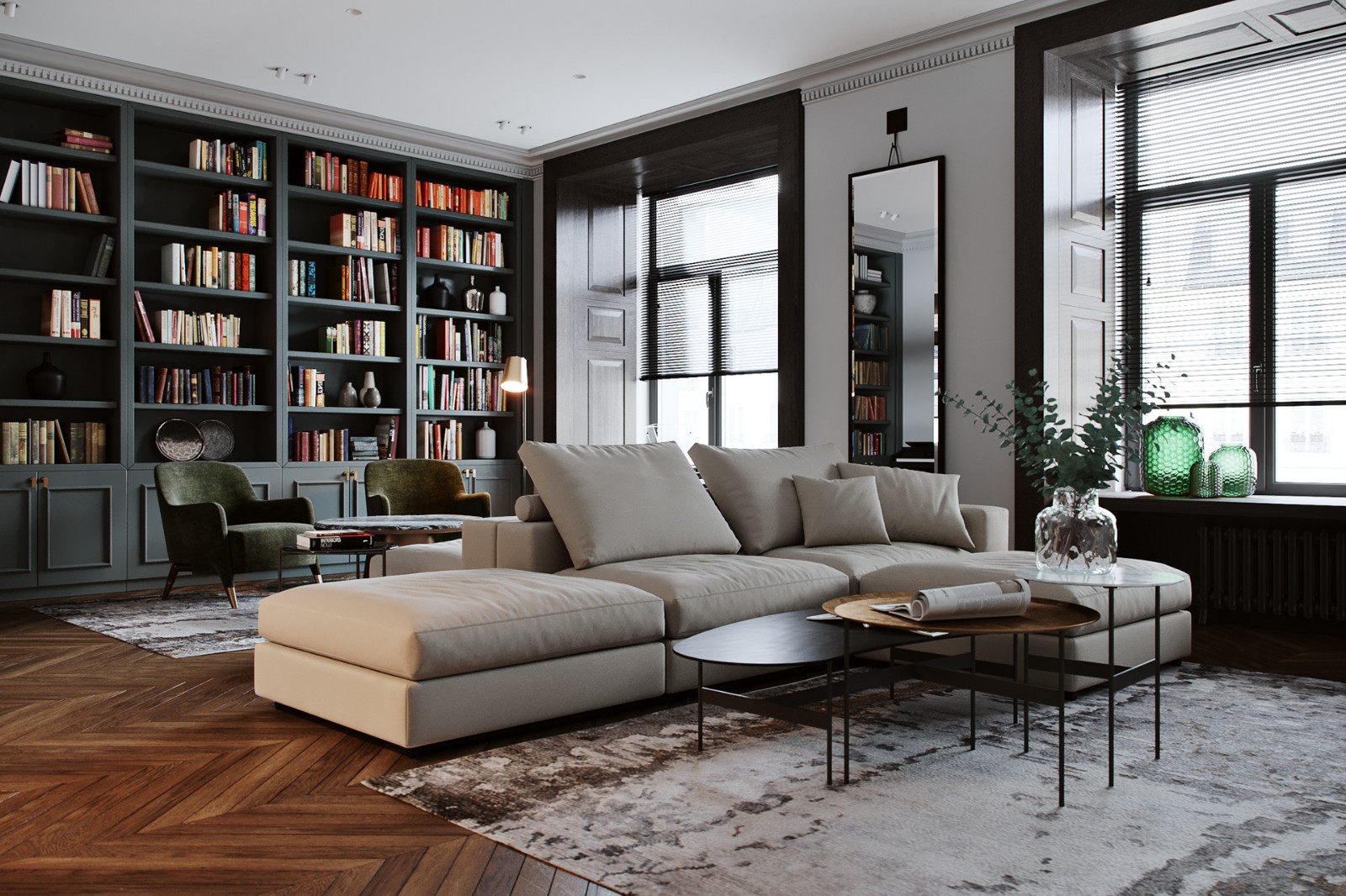 300m²莫斯科怀旧风别墅设计 | Aiya Design-建E网设计案例