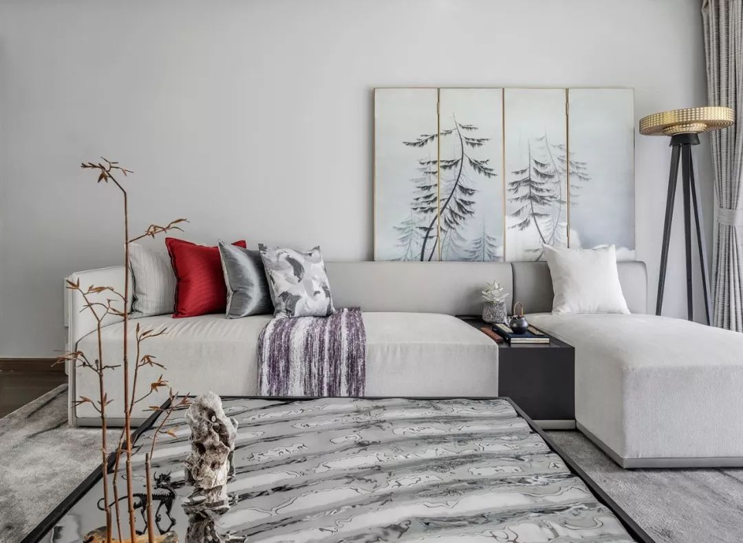 110㎡素雅精致时尚样板间 | KOOMARK 库玛设计-设计案例-建E室内设计网