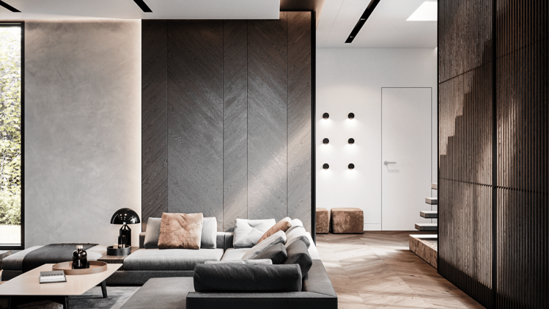 深咖色沉稳空间，美观与实用并存 | Mario Stoica-建E网设计案例