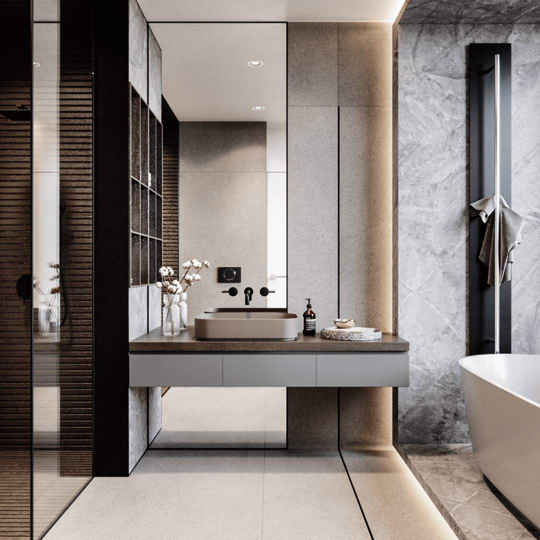 深咖色沉稳空间，美观与实用并存 | Mario Stoica-建E网设计案例