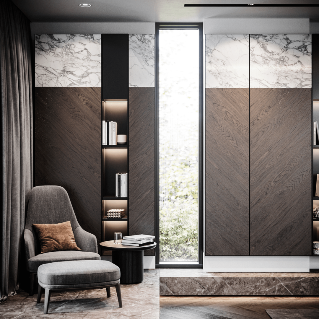 深咖色沉稳空间，美观与实用并存 | Mario Stoica-建E网设计案例