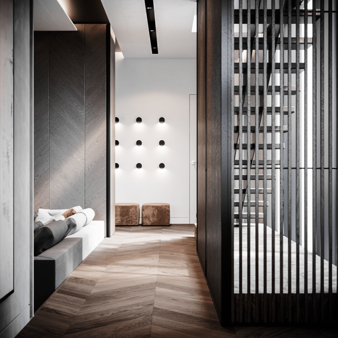 深咖色沉稳空间，美观与实用并存 | Mario Stoica-建E网设计案例