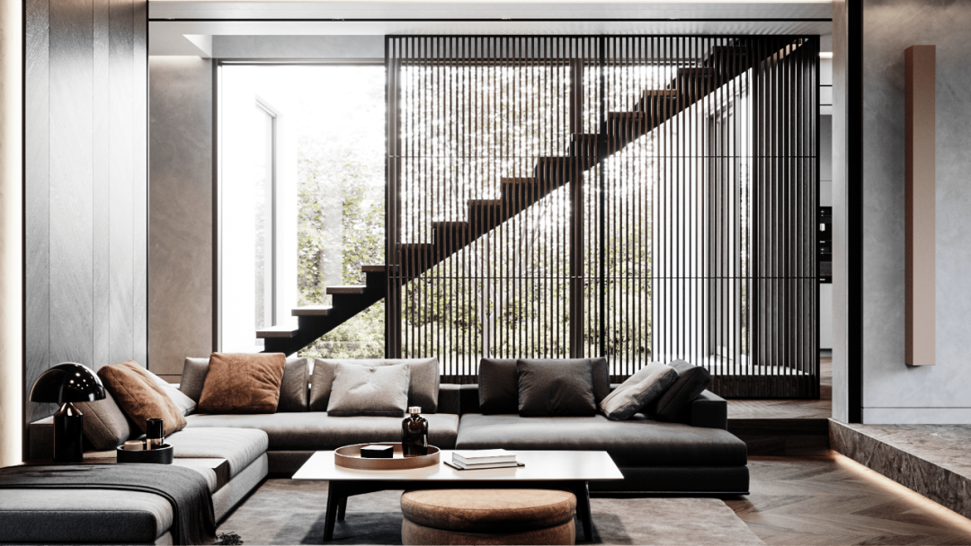 深咖色沉稳空间，美观与实用并存 | Mario Stoica-设计案例-建E室内设计网