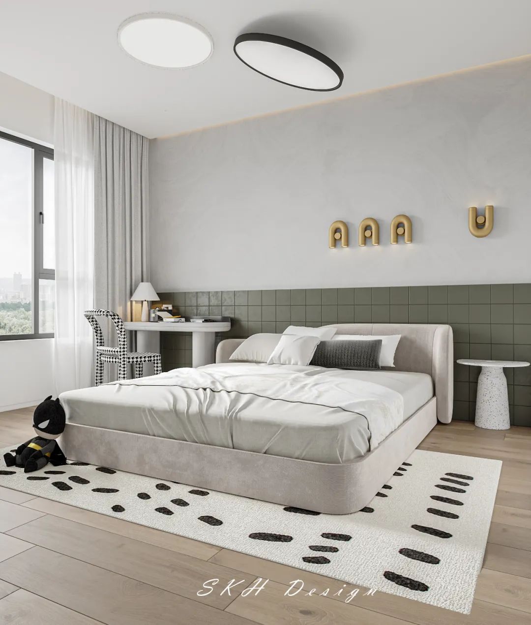 260㎡现代温馨简约住宅 | 沈烤华SKH-设计案例-建E室内设计网