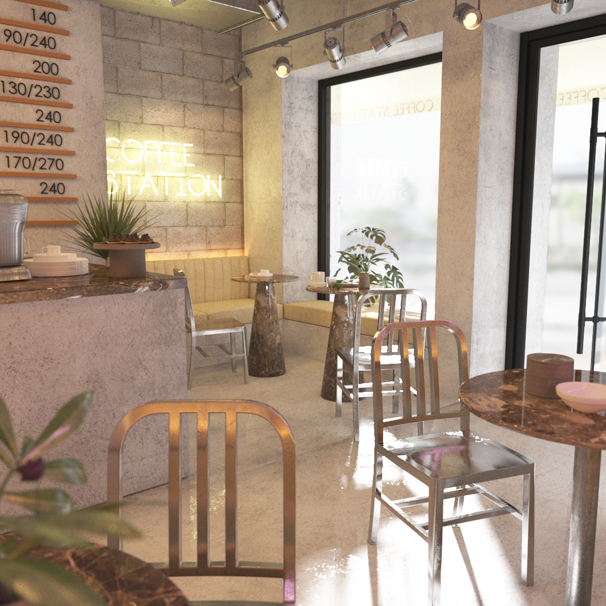 氛围感十足的咖啡厅 |Smirnova Marina-建E网设计案例