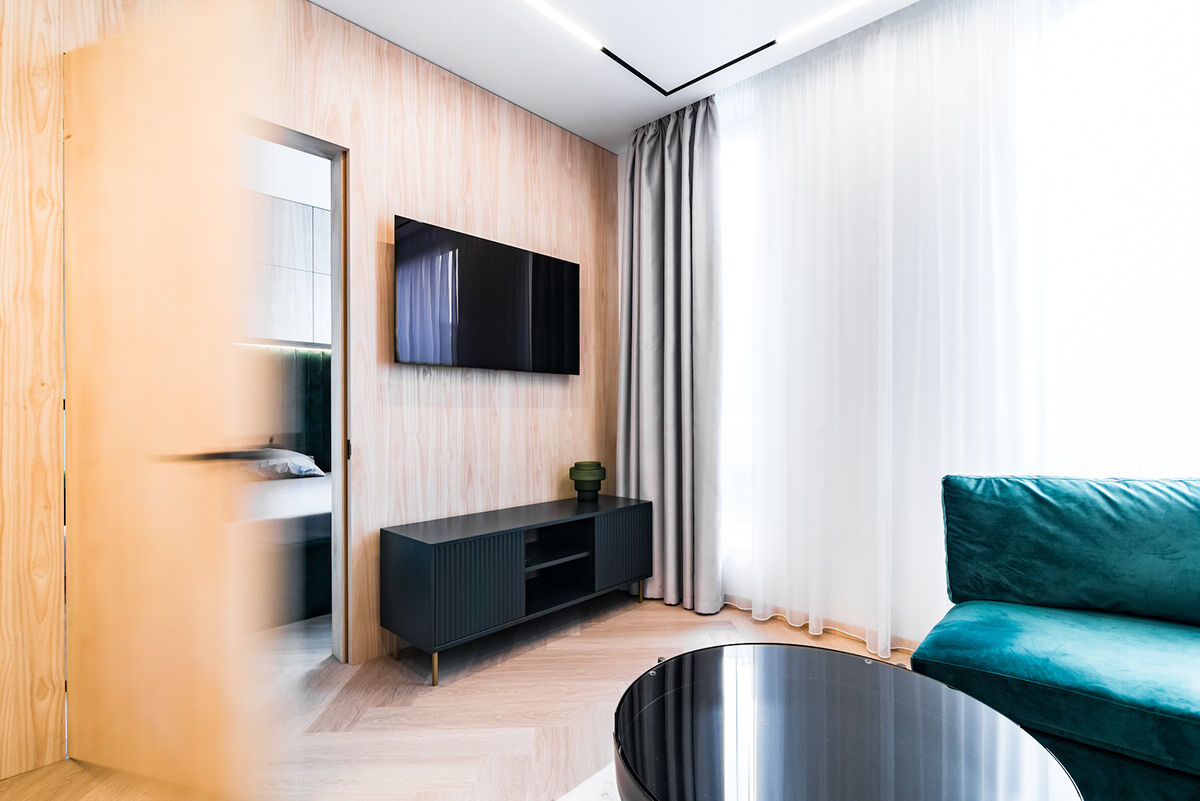 原木复古绿，格调优雅 | RM Interior design-建E网设计案例移动端