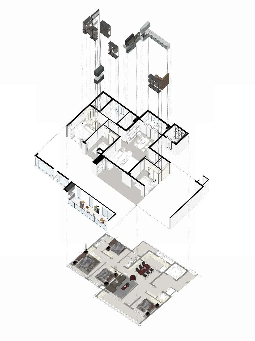中海·翠揽云境样板间 | XY+Z DESIGN-建E网设计案例