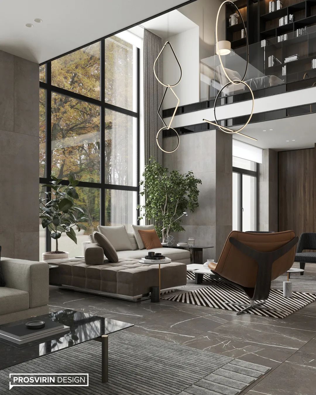 598㎡的轻奢豪宅，大气与舒适并存！ | Prosvirin Design-建E网设计案例