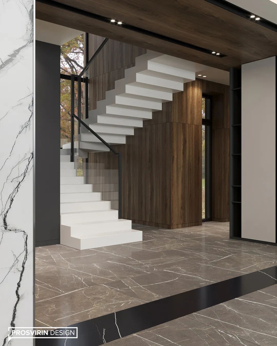 598㎡的轻奢豪宅，大气与舒适并存！ | Prosvirin Design-建e网设计案例