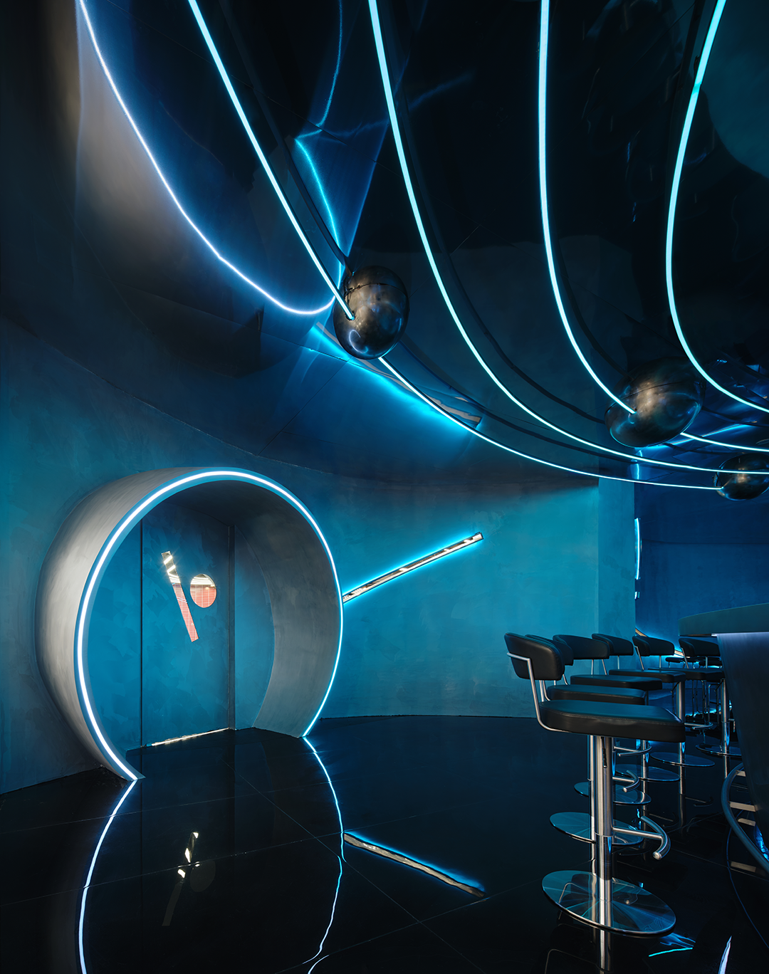 180㎡餐饮空间： K9 BAR | 西凹设计-建e网设计案例